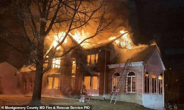 $1m mansion is completely destroyed by fire thanks to owner's act of ...