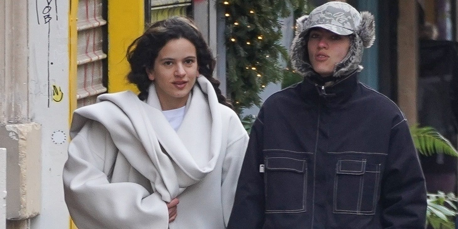 Rosalía’s scarf coat is so lux it nearly steals the show from her new ...