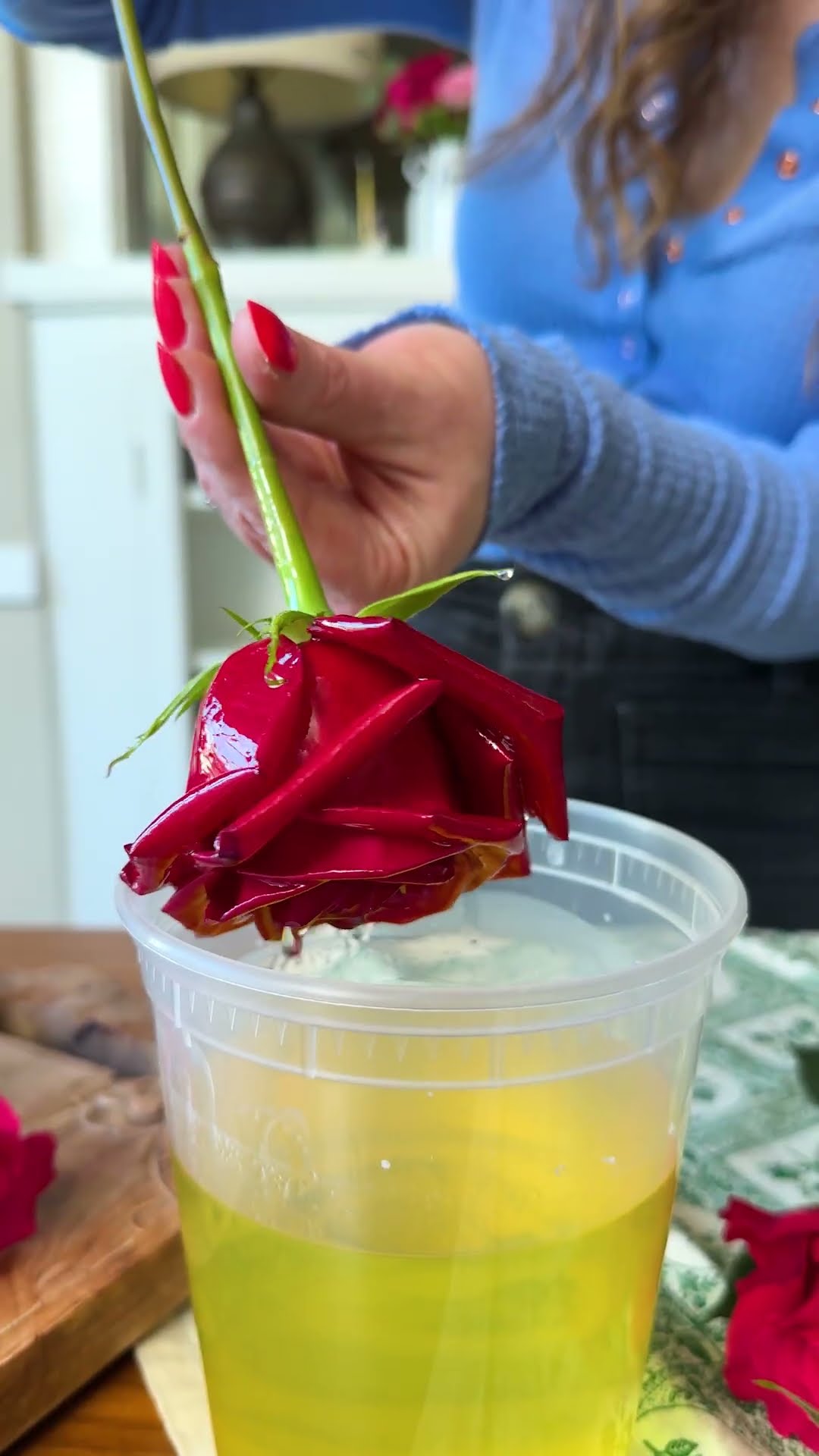 Everlasting wax rose!🌹 #roses #crafting #floraldesign