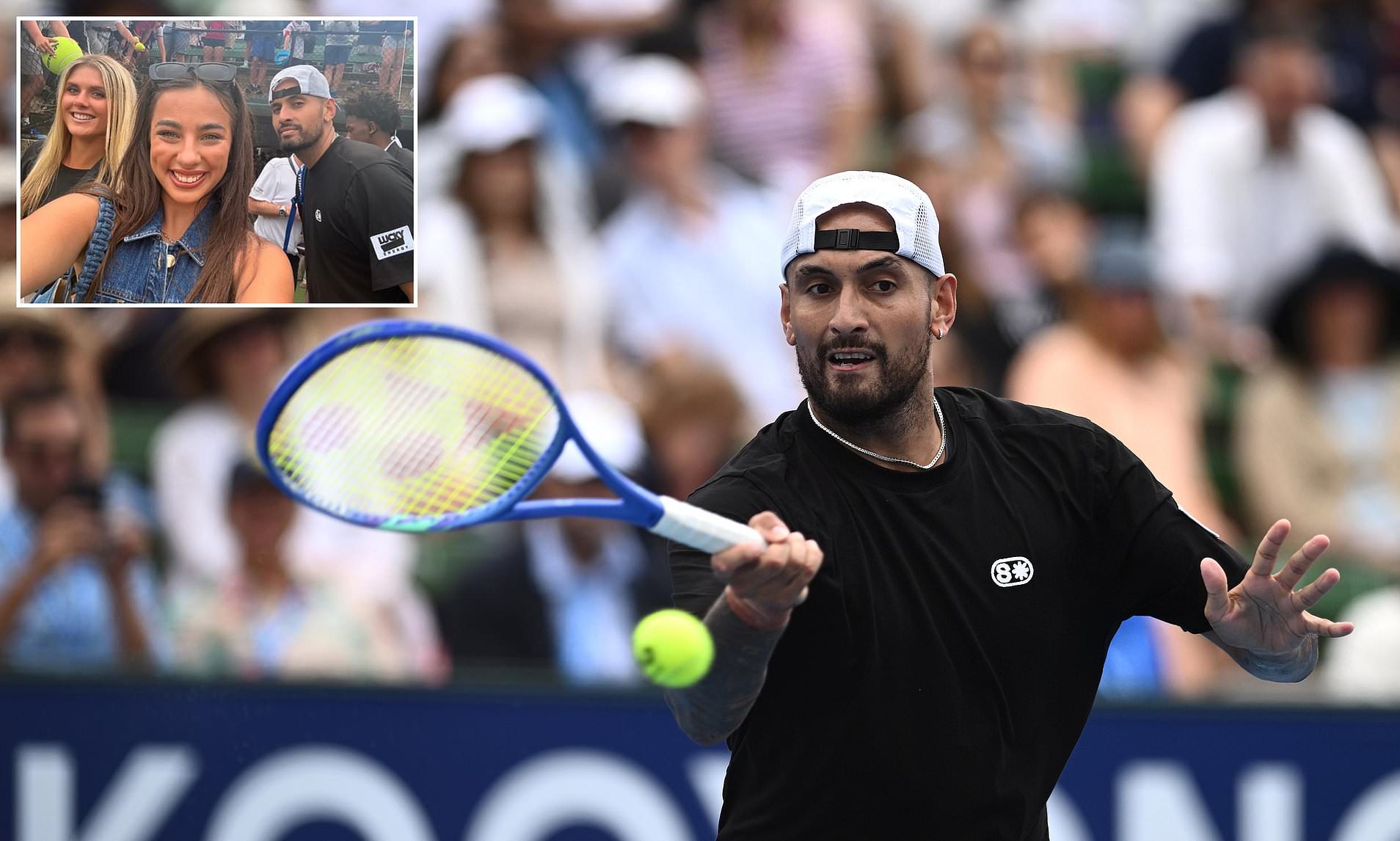 Nick Kyrgios makes a flirty move with model who bumped into him at the ...