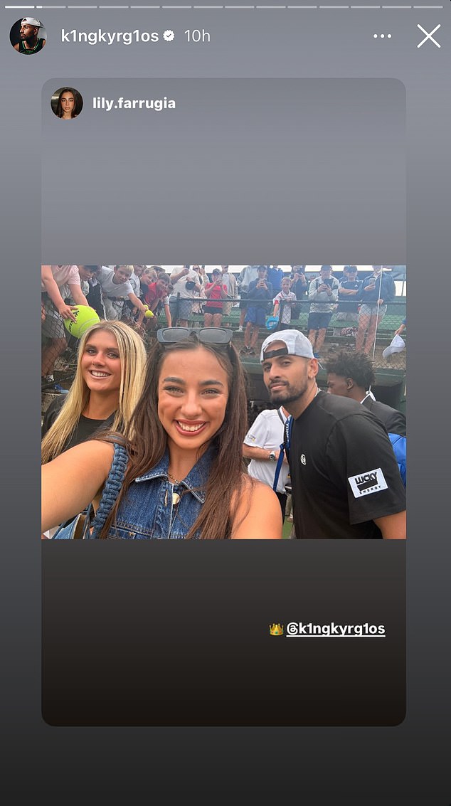 Nick Kyrgios makes a flirty move with model who bumped into him at the ...