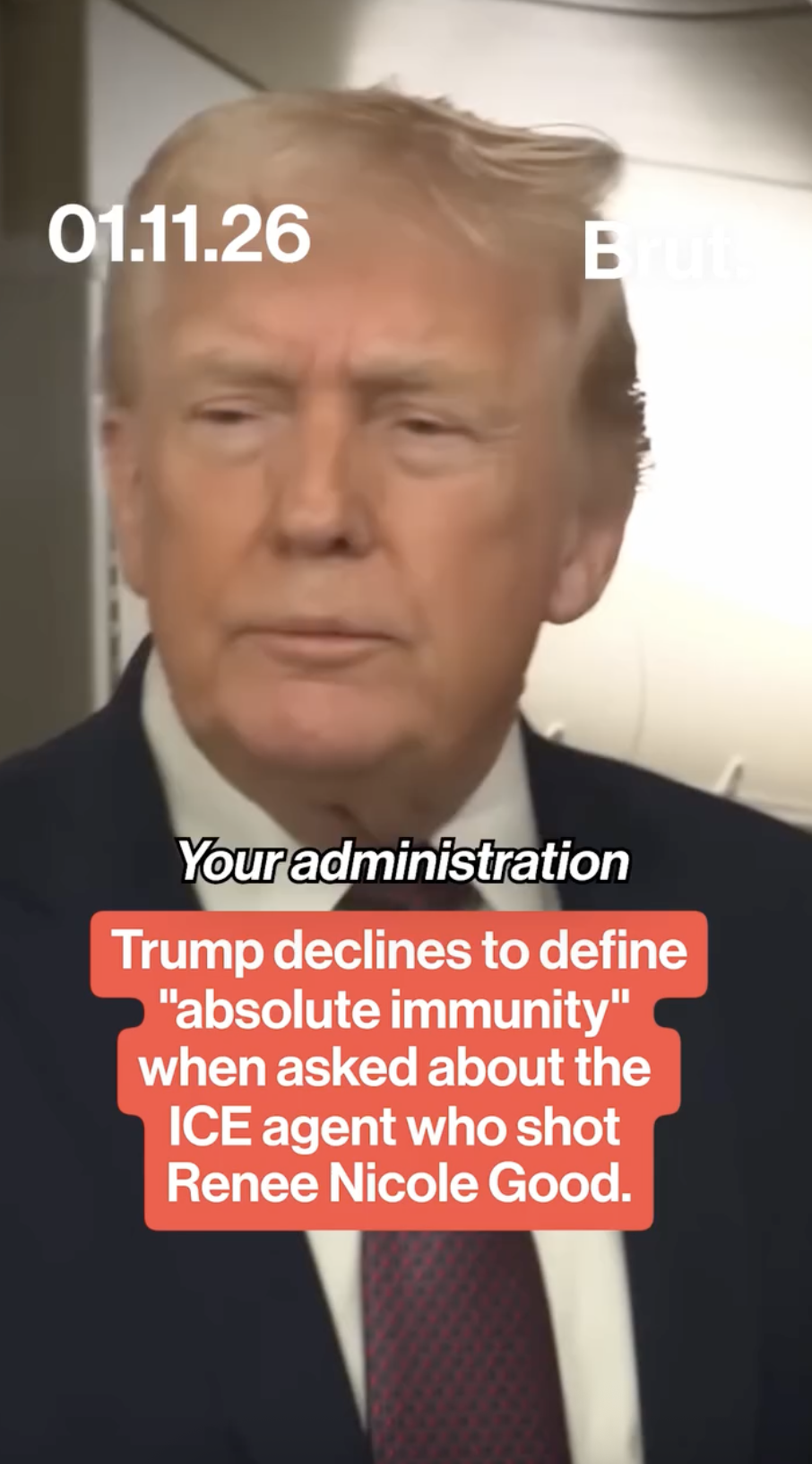 Trump declines to define "absolute immunity" when asked about the ICE ...