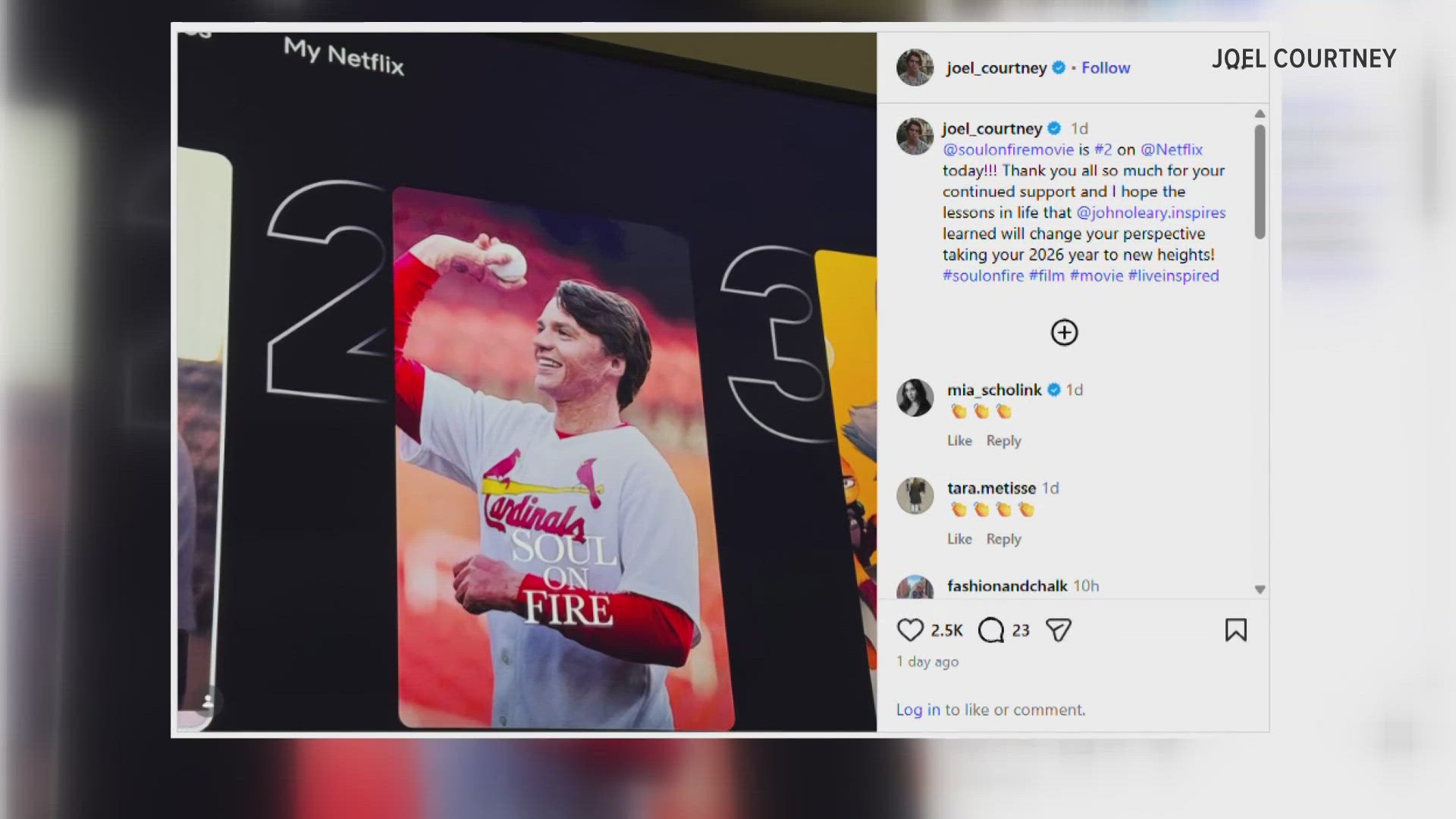 'Soul on Fire' climbs to No. 2 on Netflix