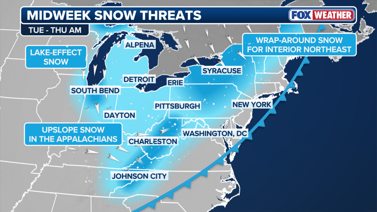 Wintry mix, possible snow in NYC this week: Here's when