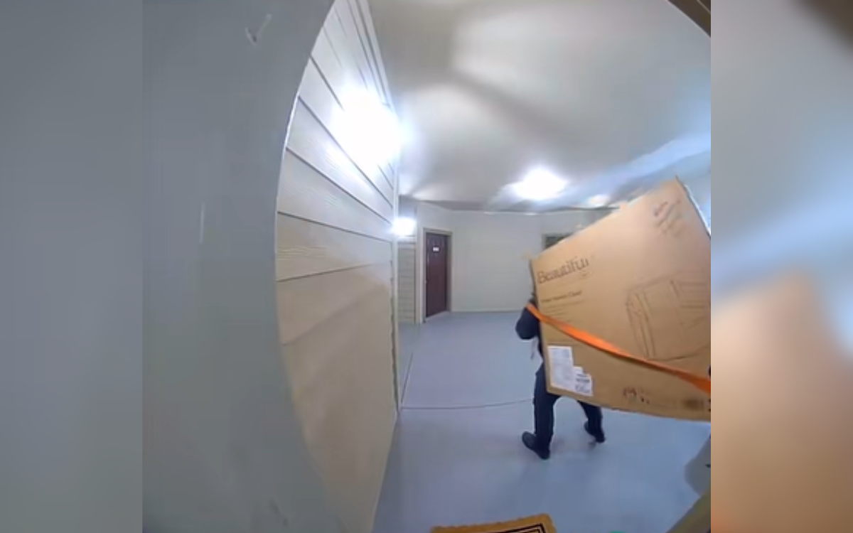 Woman wonders how furniture got to 3rd floor, no elevator—cam reveals all