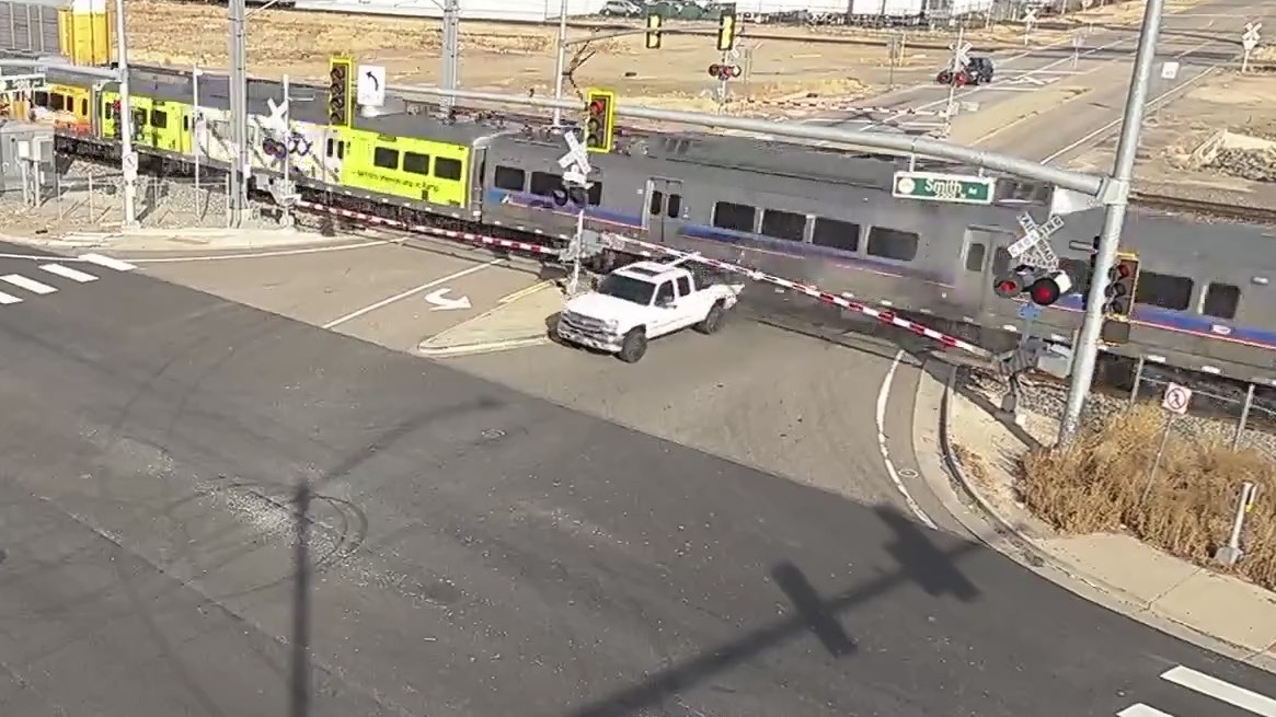 RTD's A-line train involved in crash with truck in Denver metro area ...