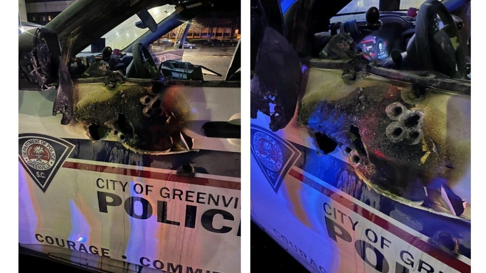 Fiery ambush of Greenville officer caught on camera. Watch the video