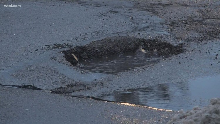 Science of a pothole: Temperature swings result in crater-covered roads ...