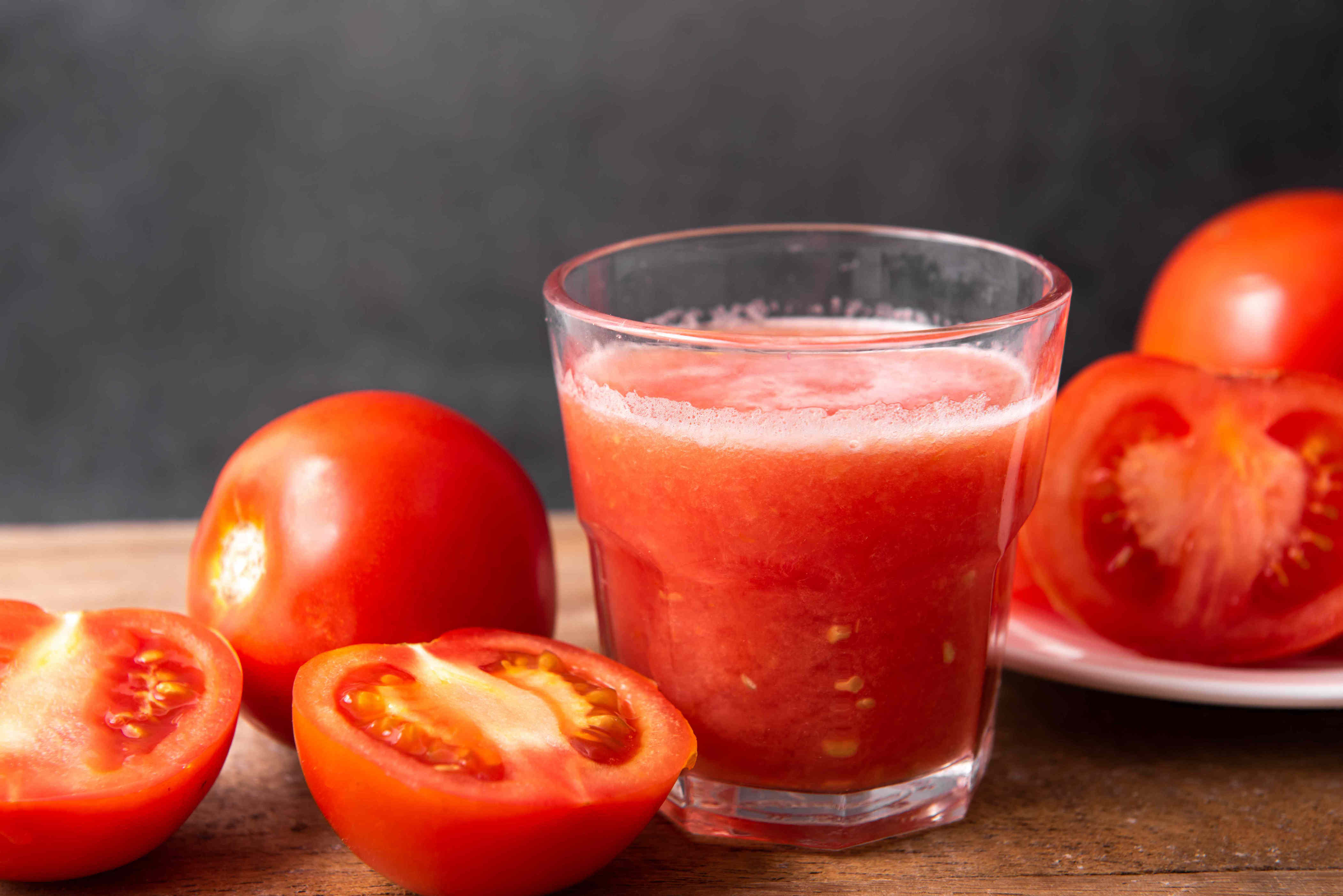 What happens to your blood pressure when you drink tomato juice regularly