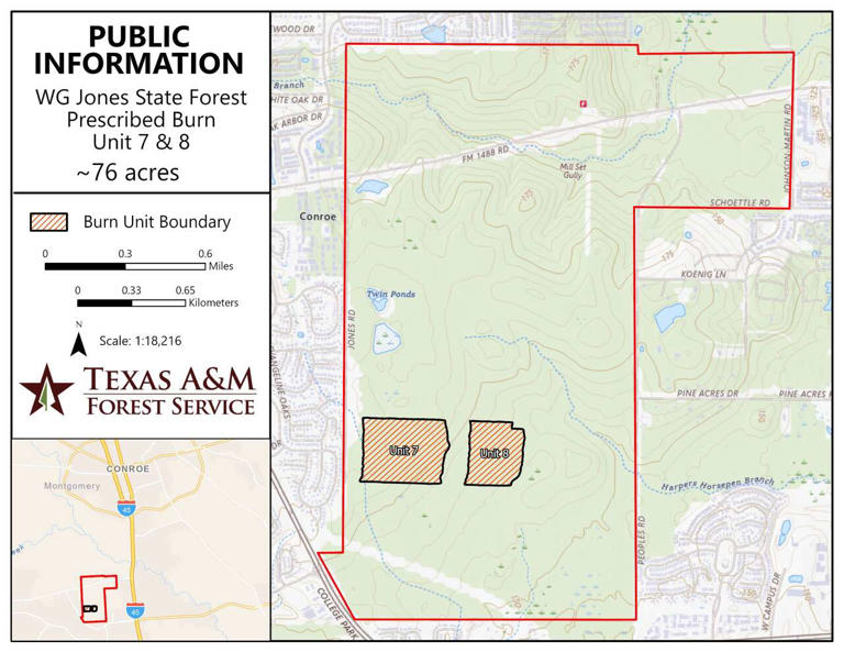 Conroe area may see and smell smoke from prescribed burn in WG Jones ...