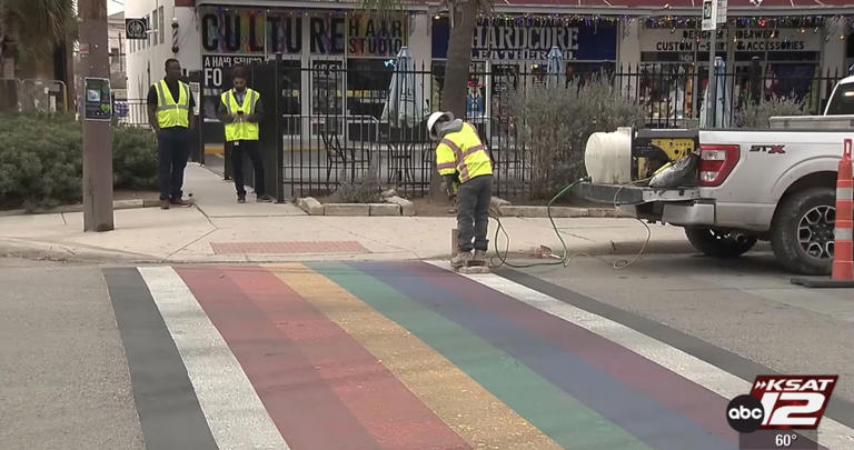 Texas removes San Antonio’s Pride crosswalks after city fails to get a ...