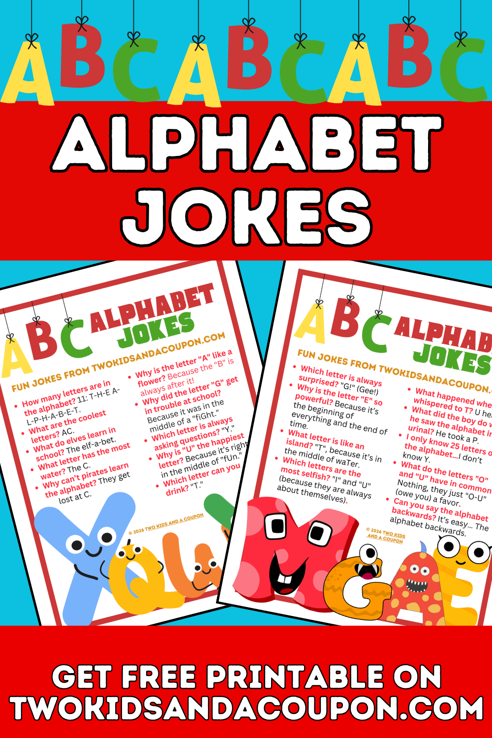 Mind your Ps and Qs with the funniest alphabet jokes