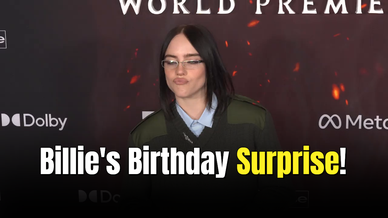 Billie Eilish shows weight loss in ripped T-shirt as fans celebrate ...