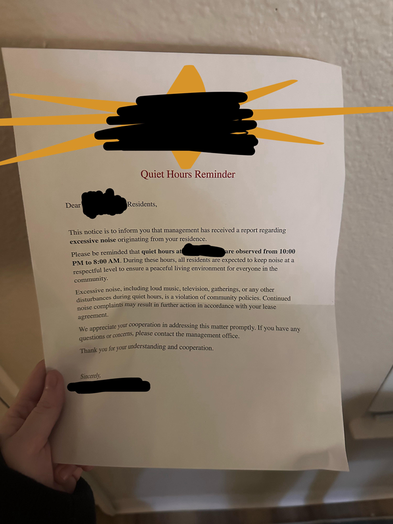 Anxious upstairs tenant who tiptoes through life gets hit with an ...