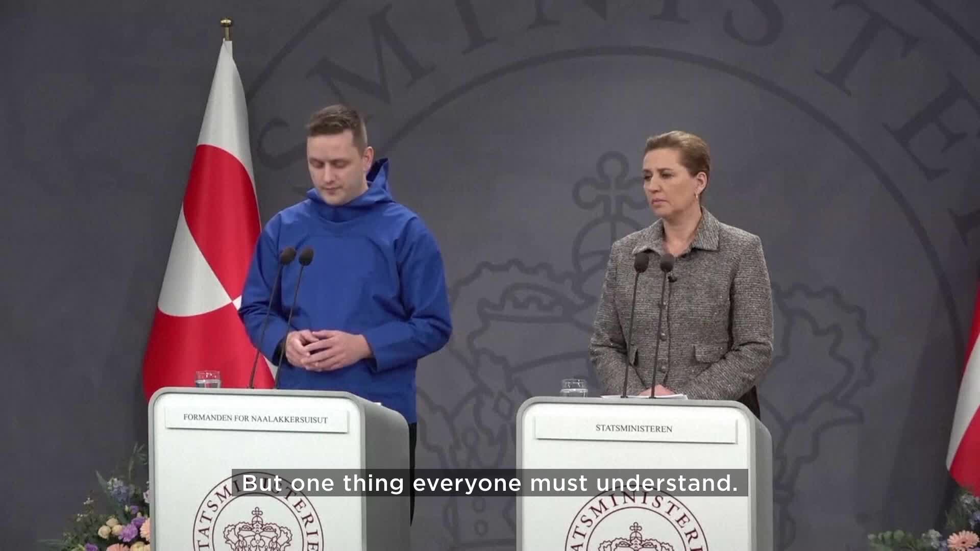 Greenland's prime minister says his country chooses Denmark over US