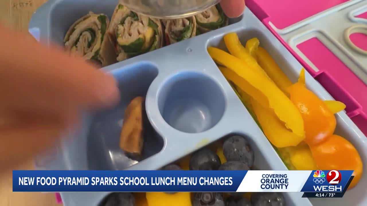 Menu changes could be coming to schools after food pyramid update
