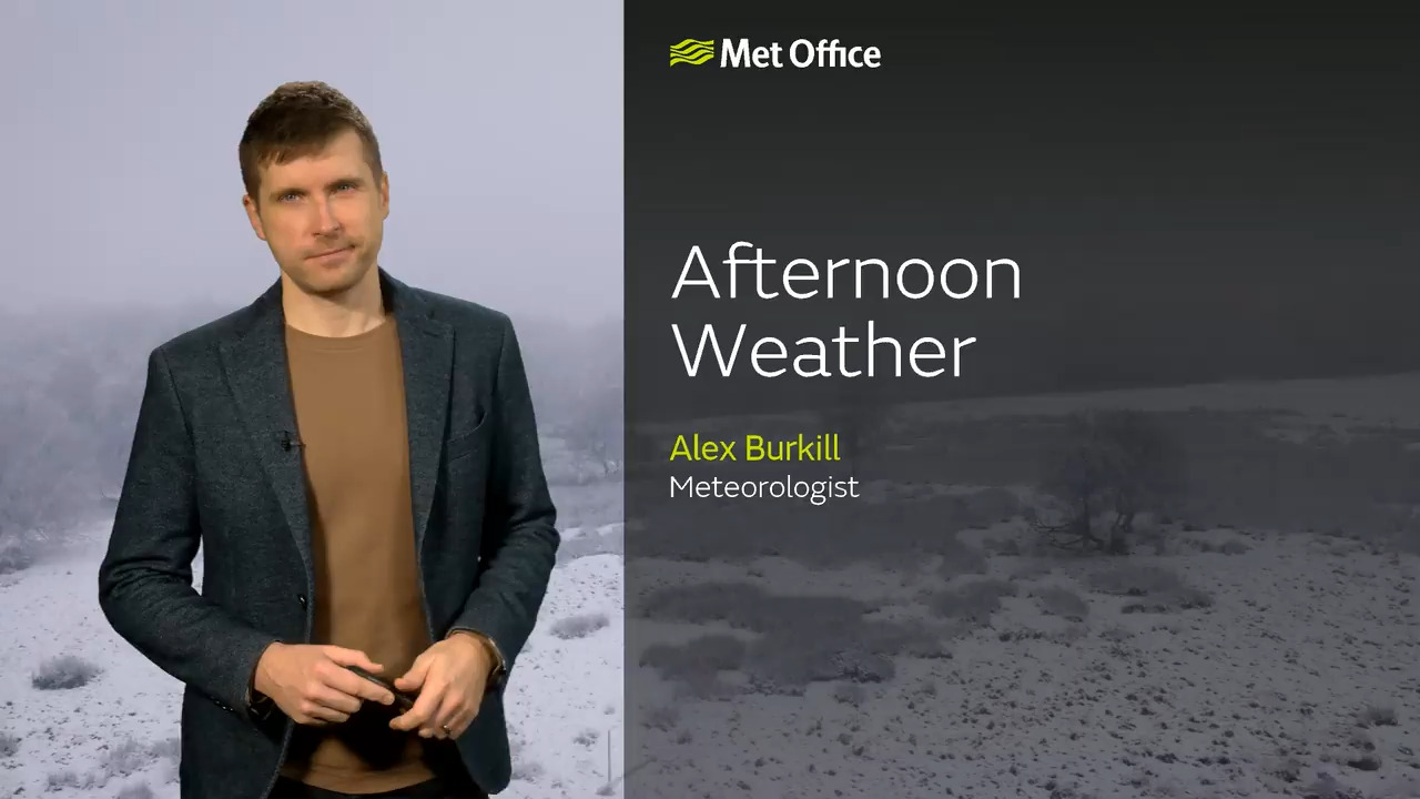Met Office Tuesday afternoon weather forecast 06/01/2026