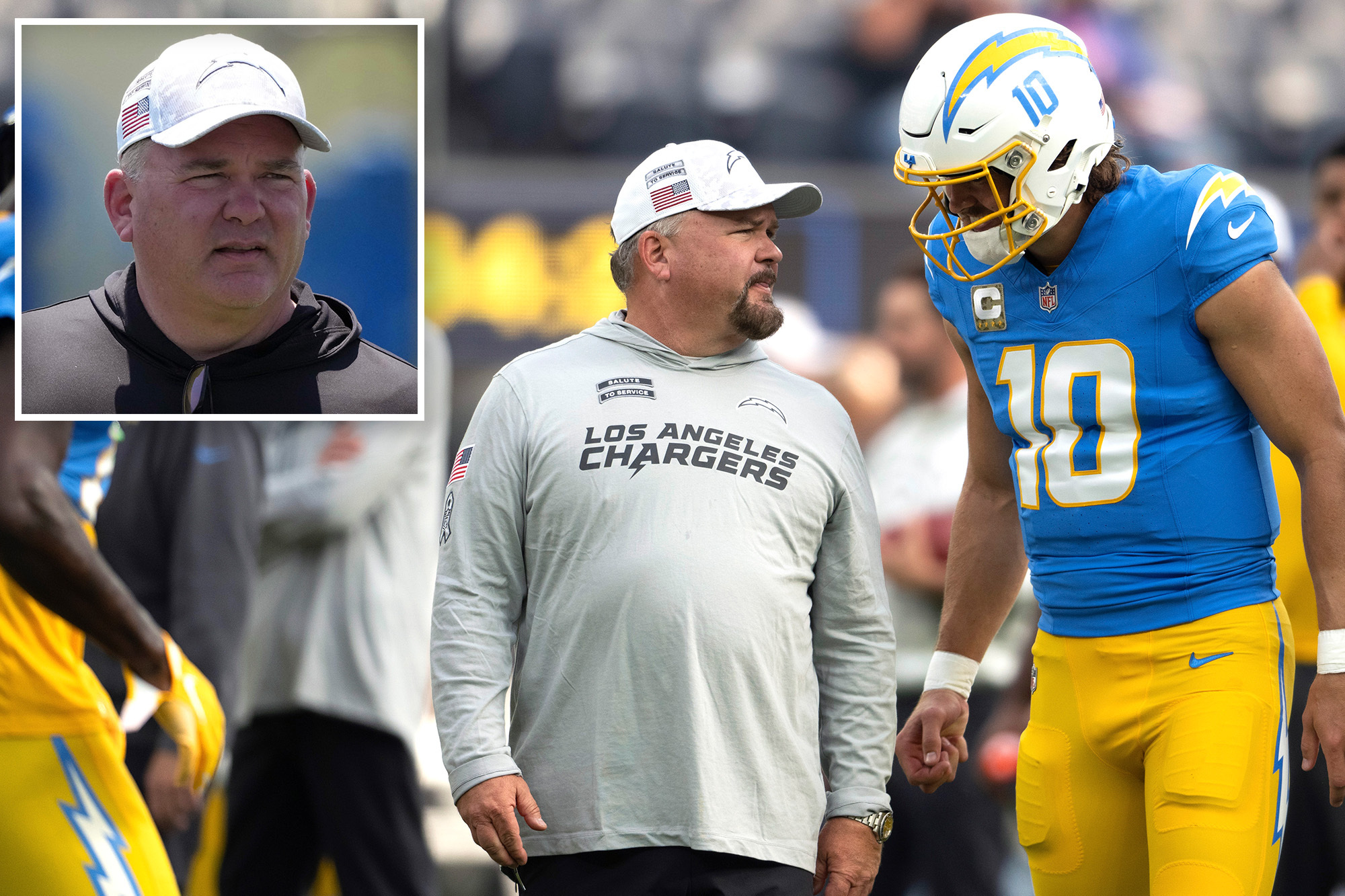 Chargers fire offensive coordinator Greg Roman