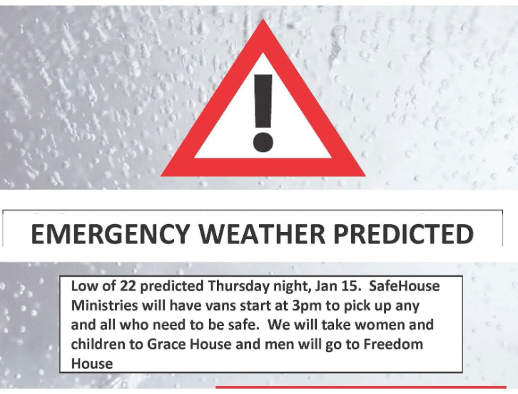 Safehouse Ministries to dispatch vans to assist homeless individuals ...