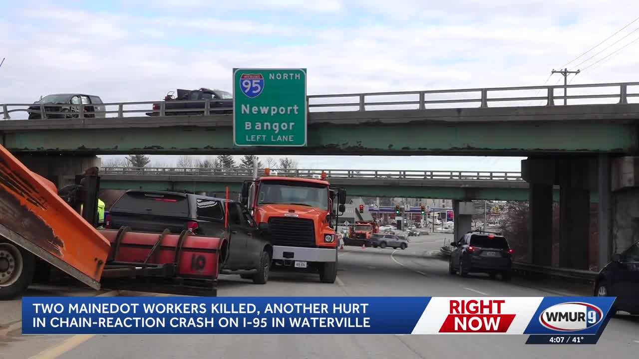 2 MaineDOT workers killed, another struck in chain-reaction crash on I ...
