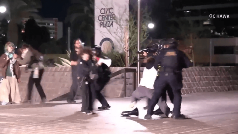 Anti-ICE protester suffered severe eye injury during clash, group says