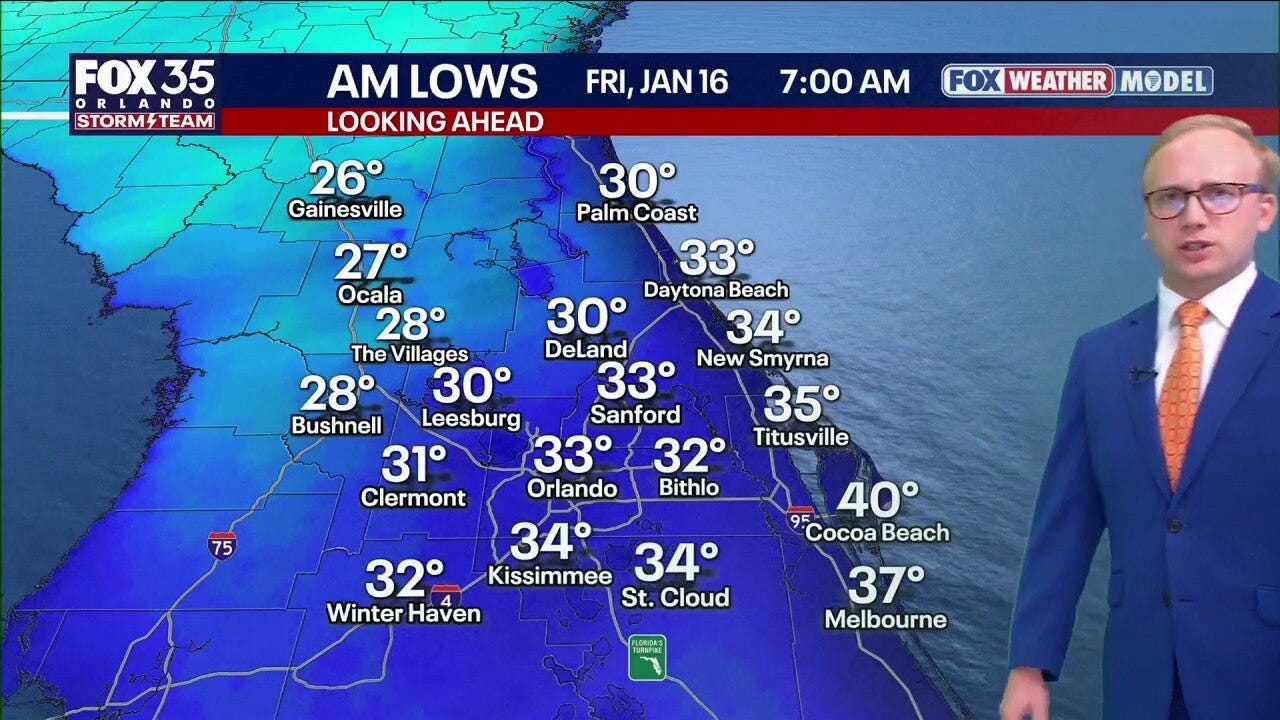 Orlando weather forecast: Major arctic blast coming