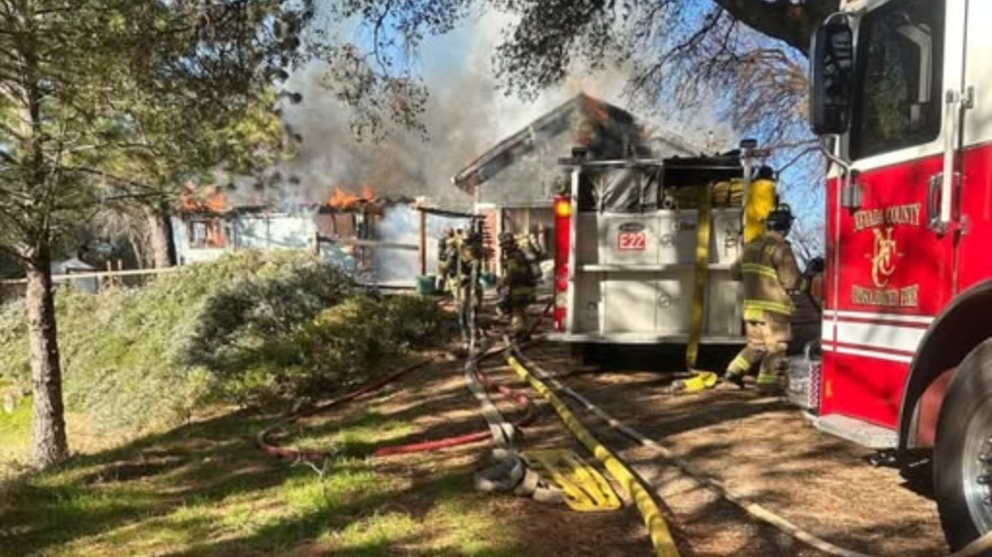 Two hospitalized after structure fire in Grass Valley