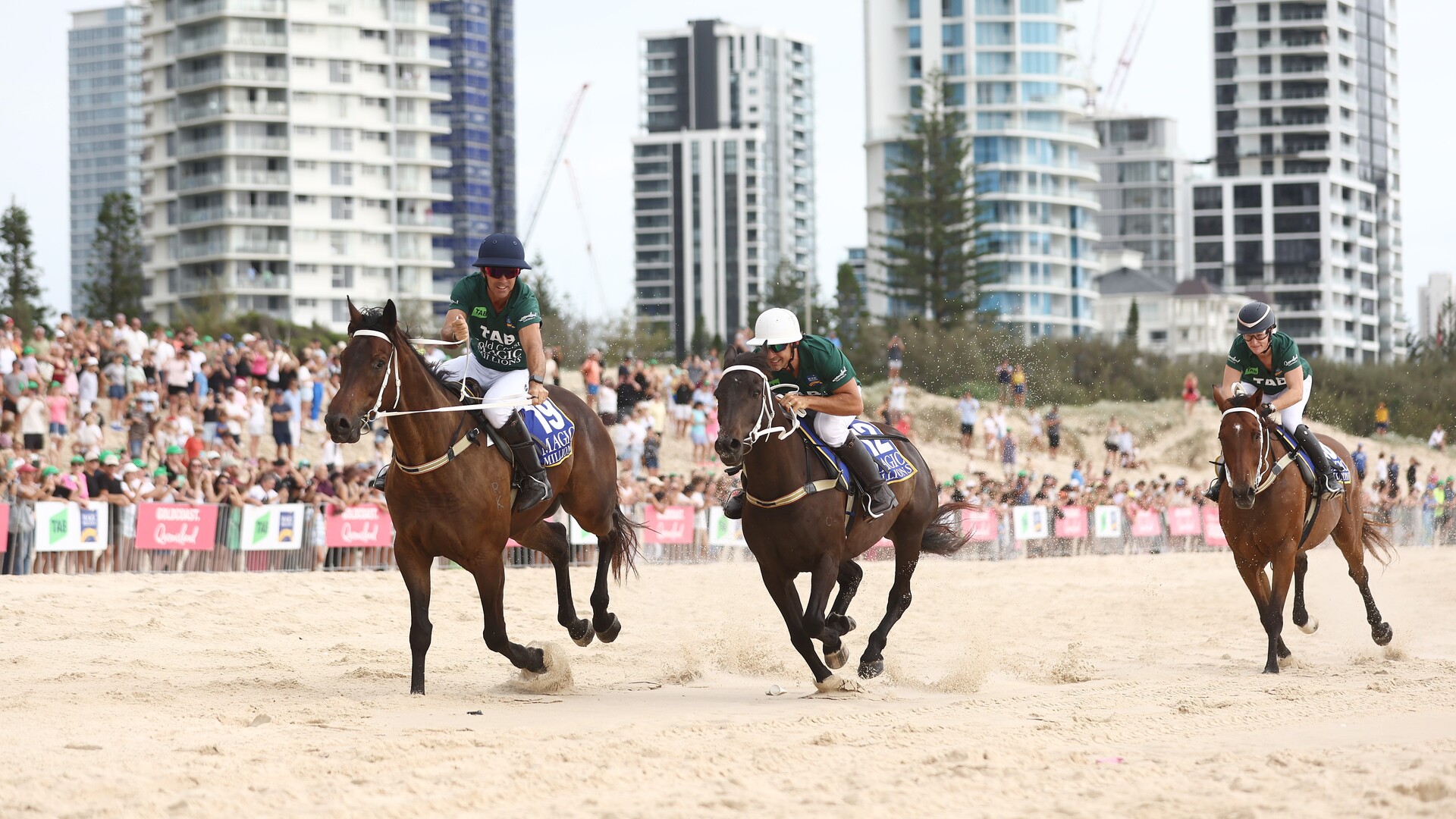 Iconic Magic Millions spectacle transforms Gold Coast beachfront