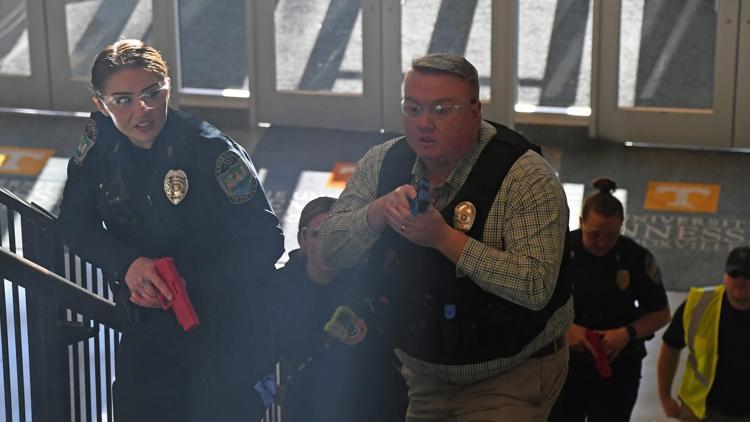 Local first responders conduct active shooter drill on UT's campus