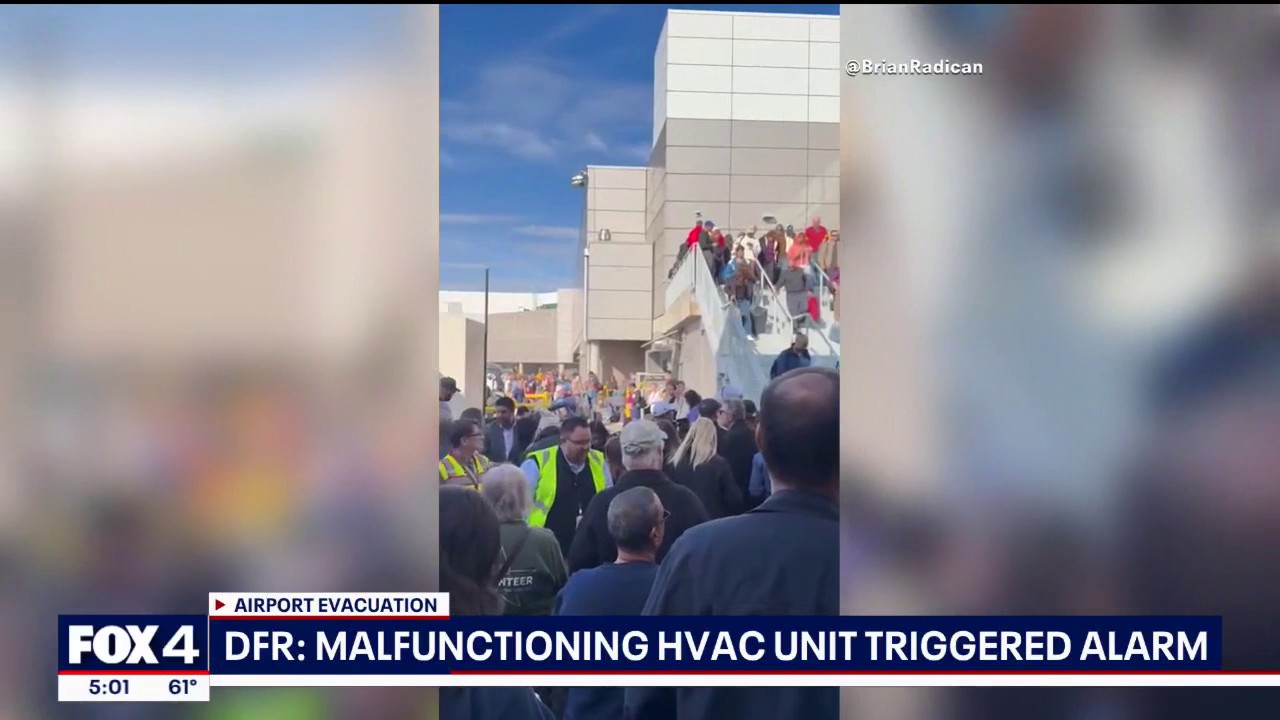 Faulty HVAC unit triggers Love Field fire alarms