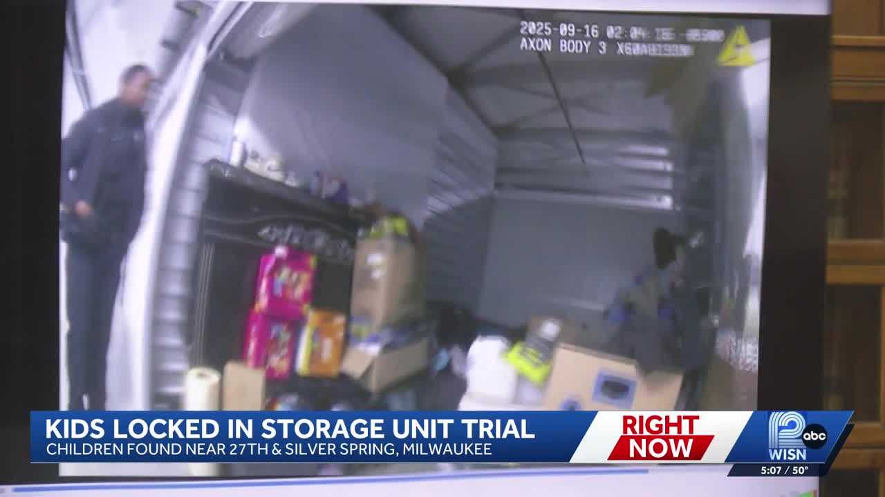 'What's going on here?' Video of kids found locked in storage unit ...