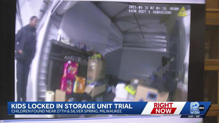 'What's going on here?' Video of kids found locked in storage unit ...