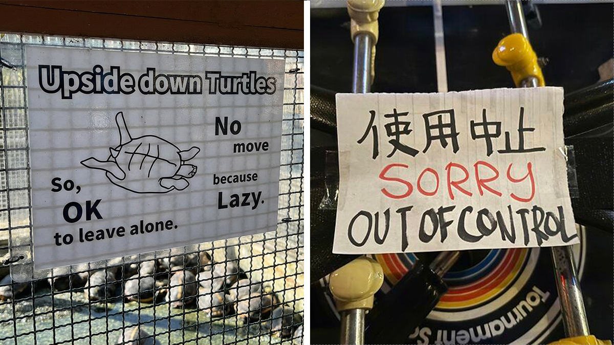 94 funny signs in English people spotted in Japan