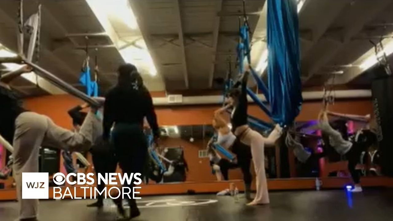 Aerial yoga provides a lift in Baltimore