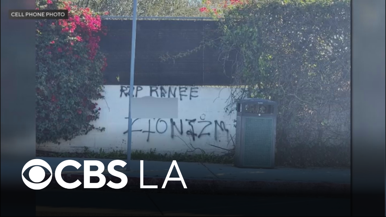 Jewish temple burned in Eaton Fire vandalized with antisemitic graffiti