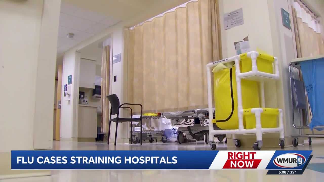 Flu cases strain New Hampshire hospitals