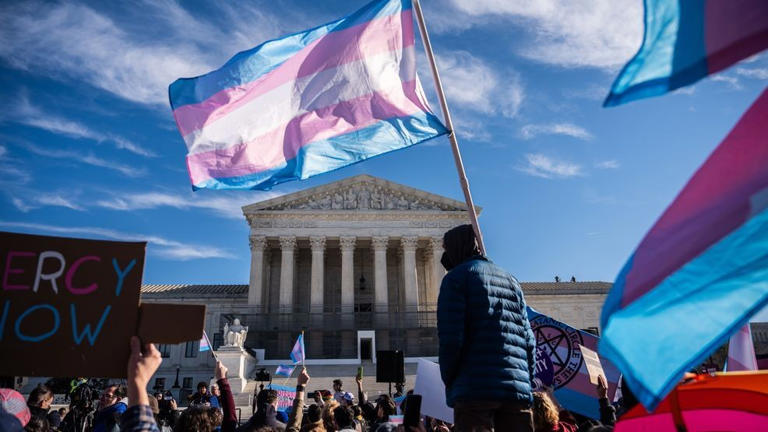 Supreme Court hears arguments on state bans of biological males playing ...