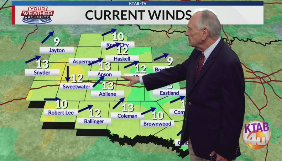 From @Sam Nichols: An early morning cold front brings gusty north winds ...