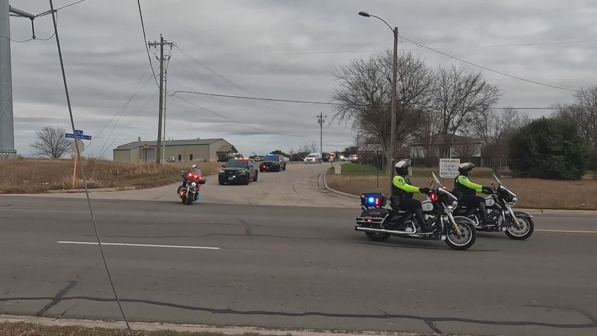 Copperas Cove police escort fallen officer Elijah Garretson home