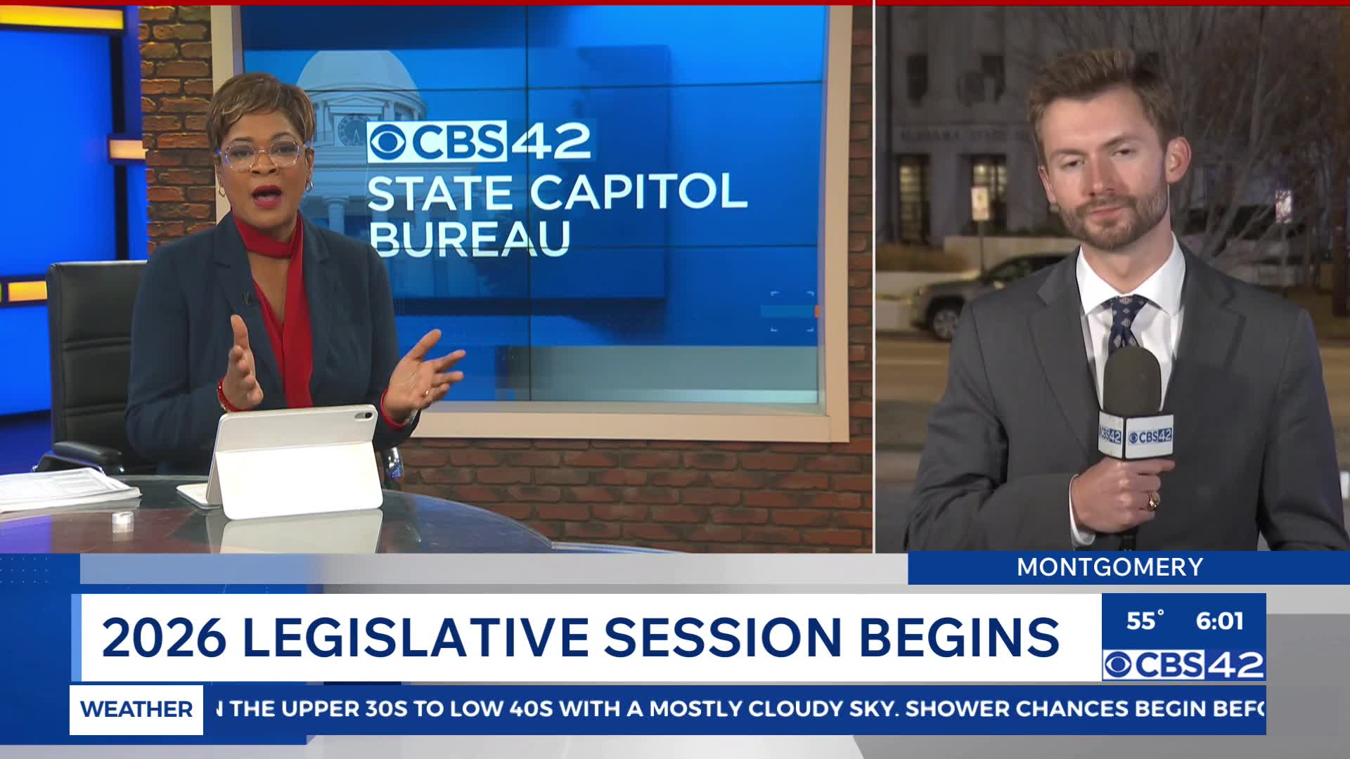 Live at 6:00, Alabama legislature kicks off 2026 session