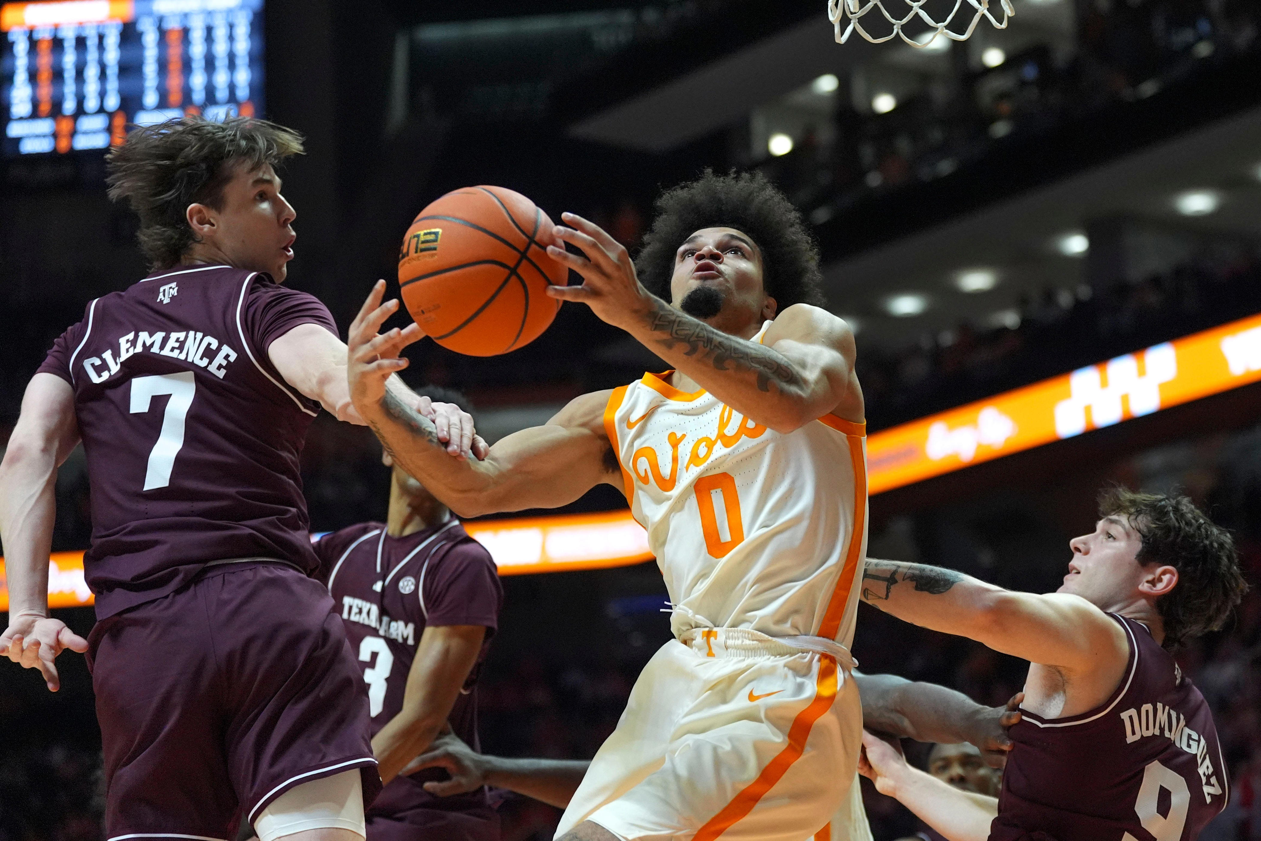 Tennessee basketball vs Texas A&M highlights, Nate Ament leads Vols in ...