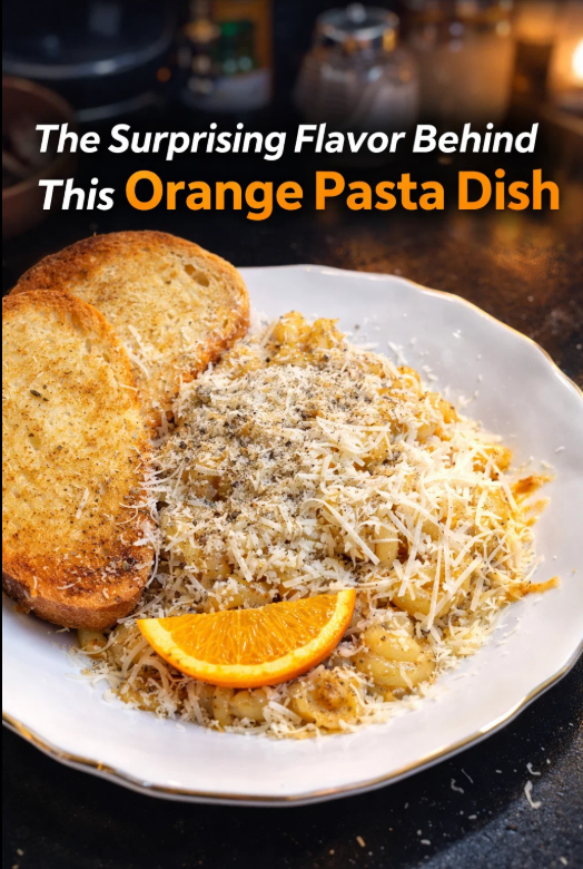 The surprising flavor behind this orange pasta dish