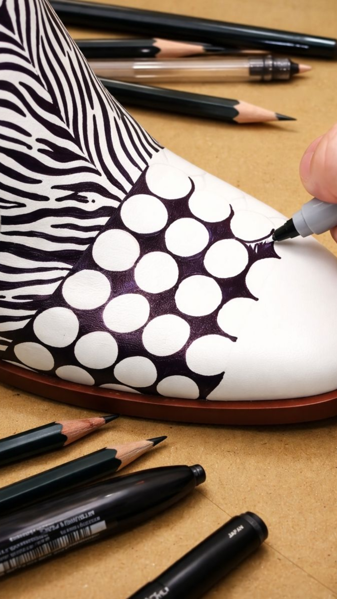 Turning boots into art: A unique illustration project