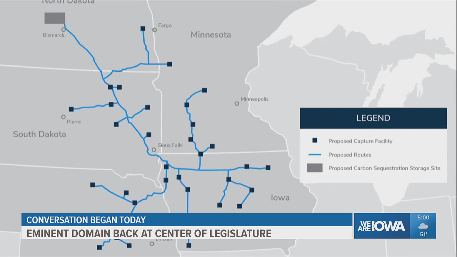 Eminent domain debate resurfaces in Iowa Legislature