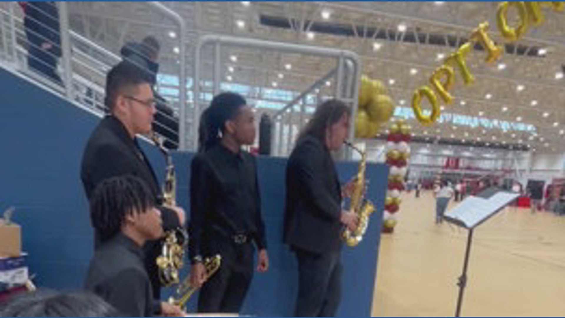 Central High School jazz band performs at optional school fair