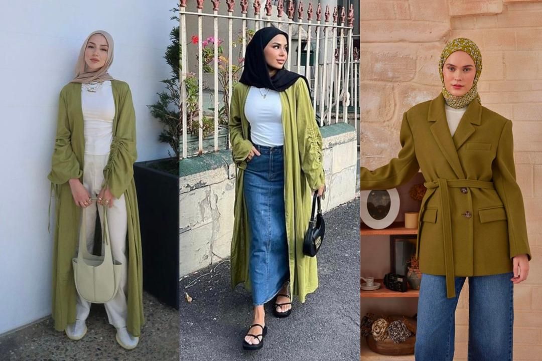 Tips padu-padan baju warna olive green