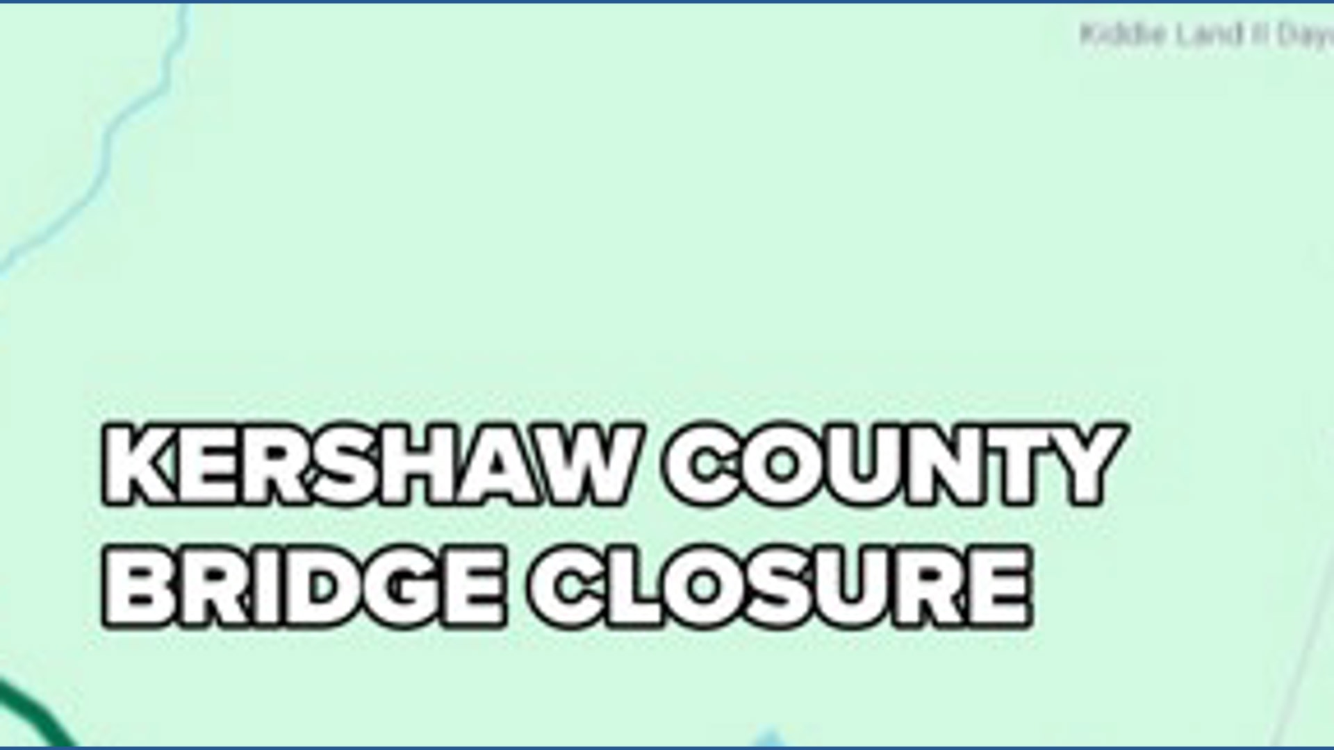 Sawmill Road bridge in Kershaw County closing for repairs