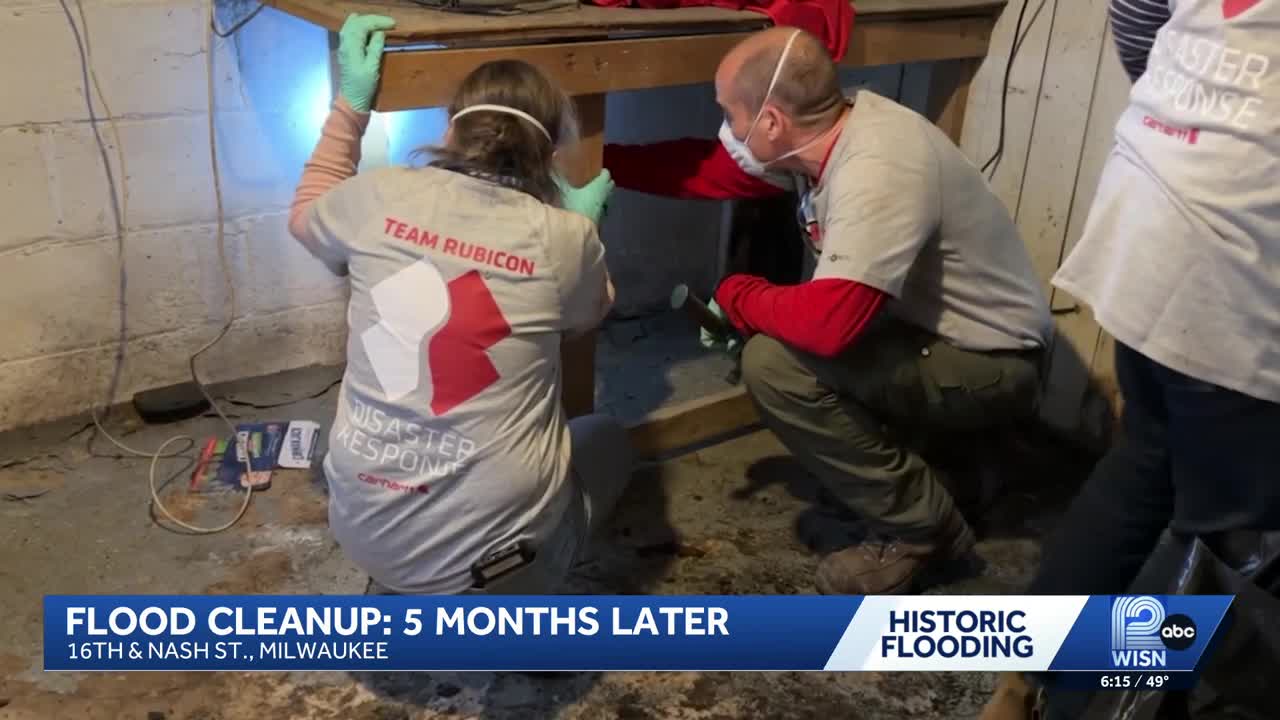 Five months later, cleanup for August's historic flooding continues
