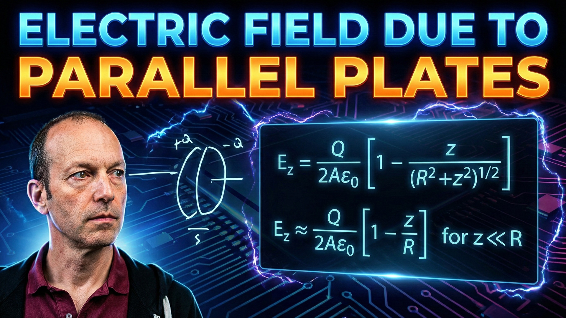 Deriving the electric field between two charged plates