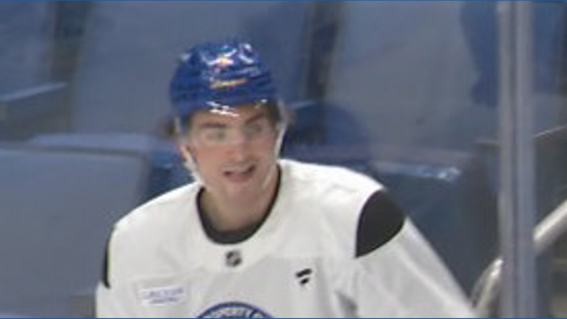 Sabres defense at practice